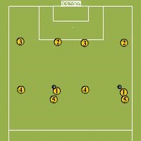 Ejercicios de Fútbol Base - Mejora del pase largo